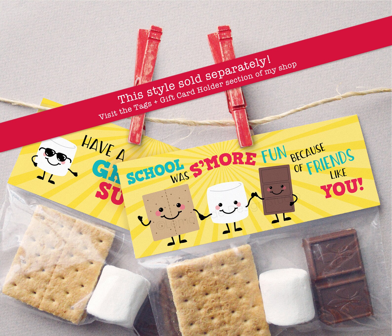 Last Day of School Printable Tag Classroom Treat Tag Friend | Etsy