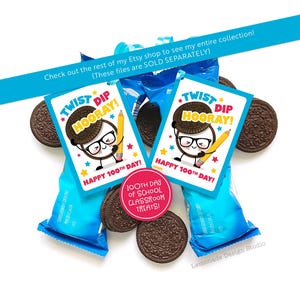 100th Day of School Donut Tags for Student From Teacher or Classmates ...