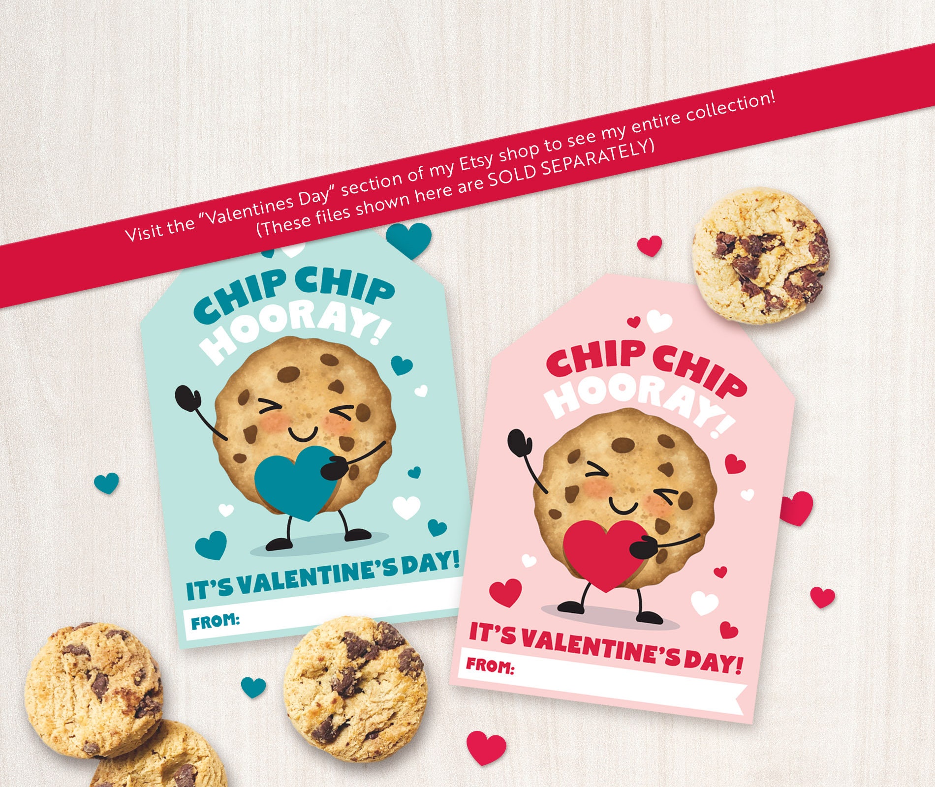 Kids Valentines Cards Muffin Valentine Tags Printable Valentines Day ...