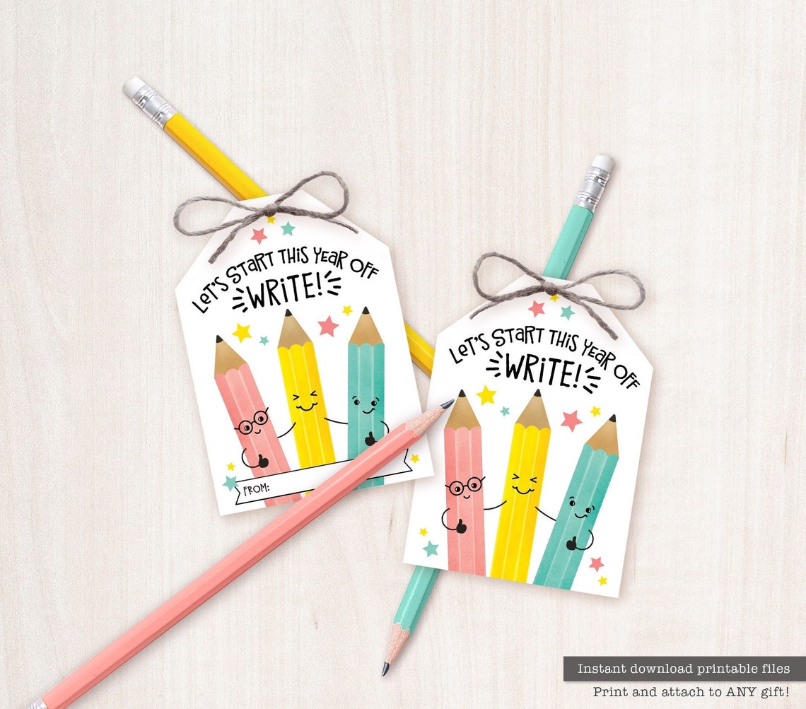 Back to School Printable Gift Tags for Classroom First Day of - Etsy