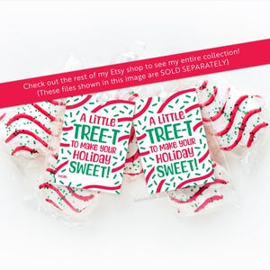 Printable Christmas Cookie Tags Classroom Treat Bag Holiday Tags ...