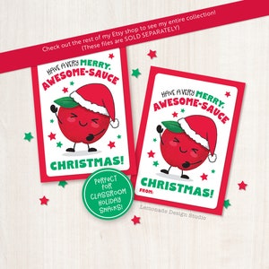 Printable Christmas Treat Tag for Crispy Rice Treats Classroom Holiday ...