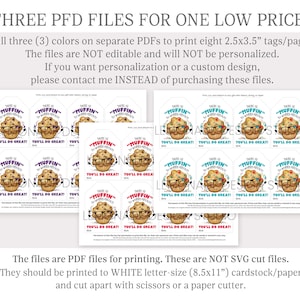 Printable Muffin Tags Testing Day Treat Good Luck Classroom Treat Bag ...