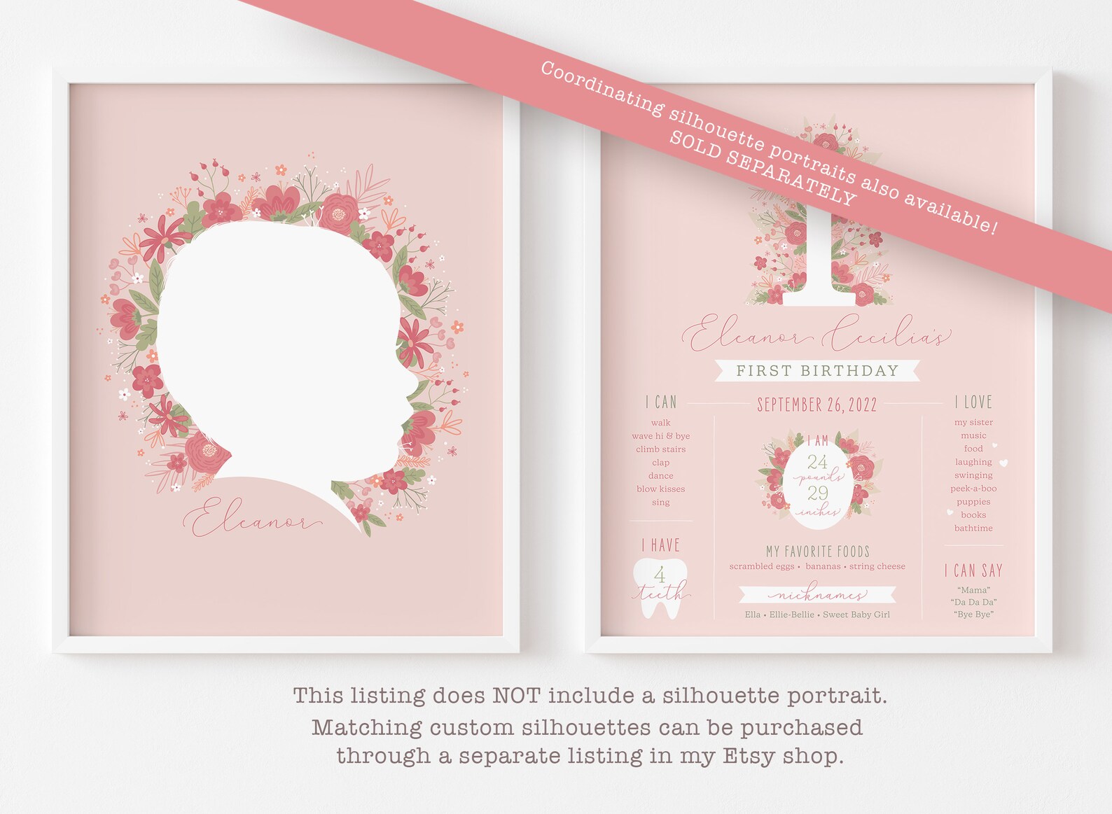 Printable First Birthday Milestone Board Milestone Poster Pink | Etsy