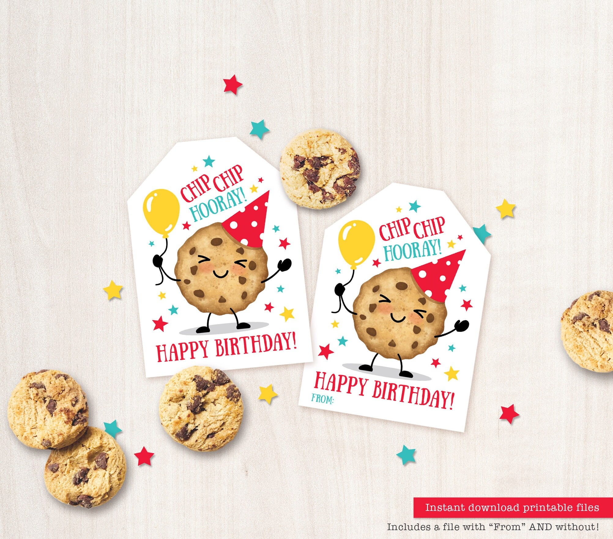 Happy Birthday Chocolate Chip Cookies