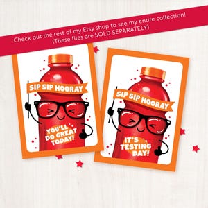 Printable Testing Day Snack Tag Classroom Treat Tag Crispy Rice Treats ...