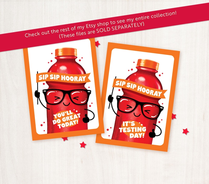 Printable Testing Day Snack Tag Classroom Treat Tag Crispy Rice Treats ...