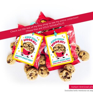 First Day of School Printable Tag Classroom Treat Tag Teddy Bear ...