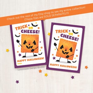 Printable Halloween Tags Cookie Tags Halloween Classroom Trick or Treat ...