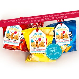 Printable HALF Birthday Treat Tag Classroom Treat Bag Tag Chocolate ...