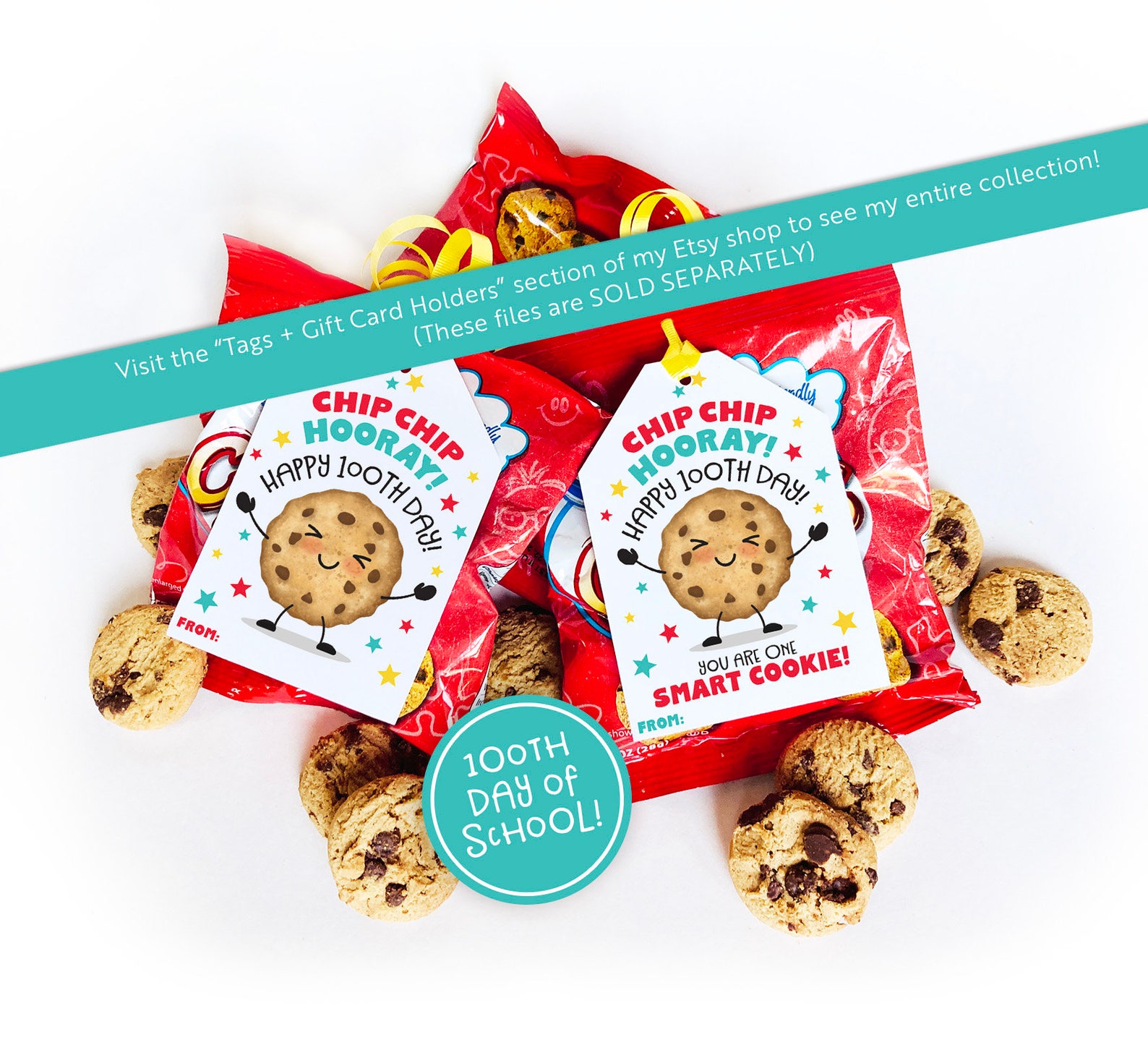 Printable You're One Smart Cookie Classroom Treat Tag Gift Tag Testing ...