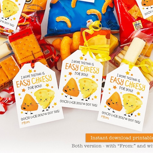 Printable Testing Day Snack Tag Classroom Treat Tag Fish - Etsy