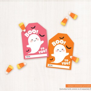 Printable Halloween Tags Trick or Treat Tag Halloween Party Favor ...