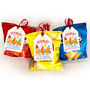 Printable Classroom Birthday Treat Tag Chip Bag Tag Chip Hooray ...