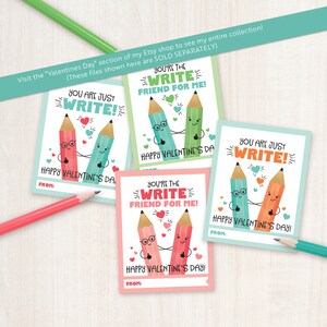 PRINTABLE Strawberry Valentine's Day Cards for Students or Teachers ...