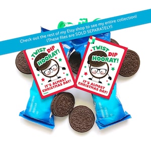 Printable Christmas Treat Tag Classroom Christmas Tree Snack Cake Tag ...