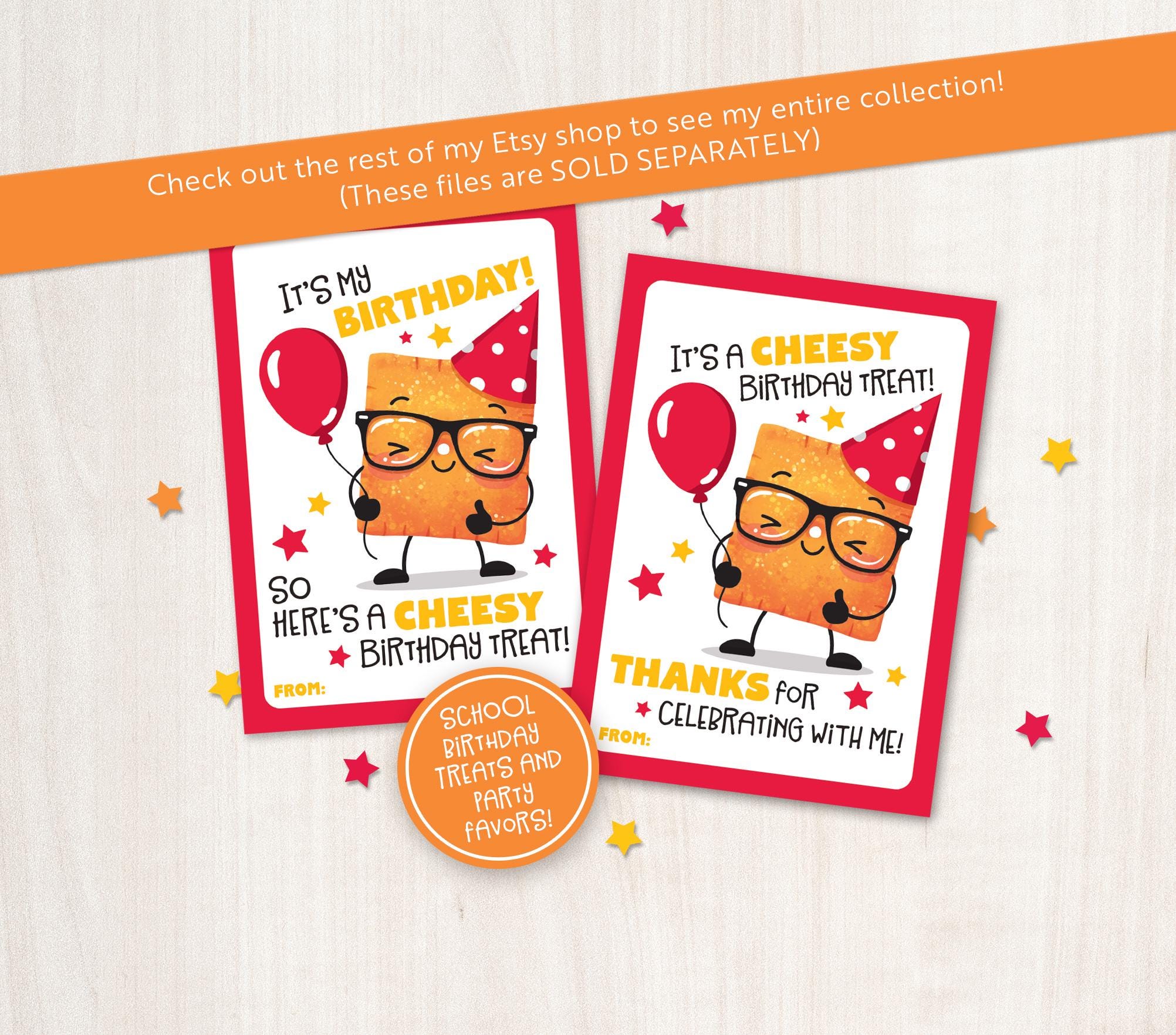 Printable Classroom Birthday Treat Tag Snack Cakes Birthday School ...