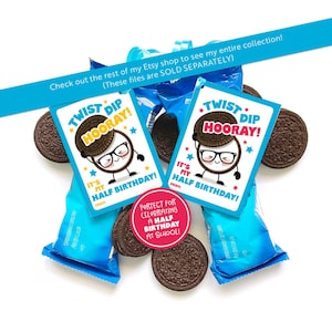 Printable Classroom Birthday Treat Tag Snack Cakes Birthday School ...