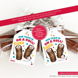 Printable Baseball Team Bear Teddy Graham Cookies Treat Tag Good Luck ...