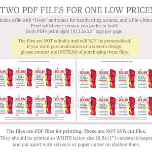 Printable Testing Treat Tag Fruit Rolls Fruit Snack Roll Ups Tags ...