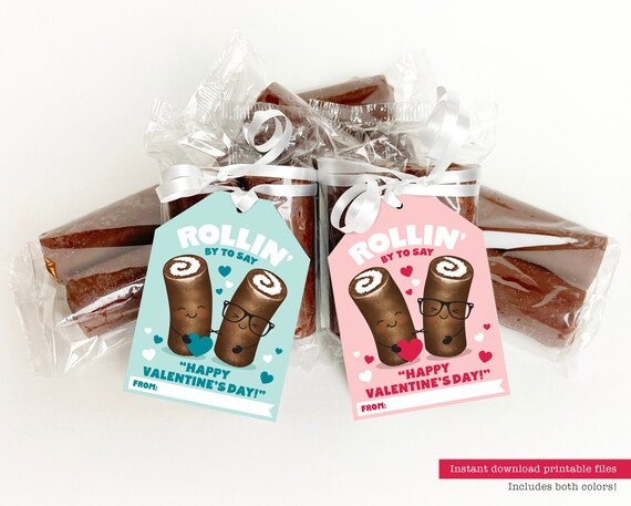Printable Valentine Treat Tags Valentine Day Cards for Kids Gifts Swiss ...