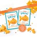 Printable Christmas Snack Tag Goldfish Crackers Classroom Non-candy ...