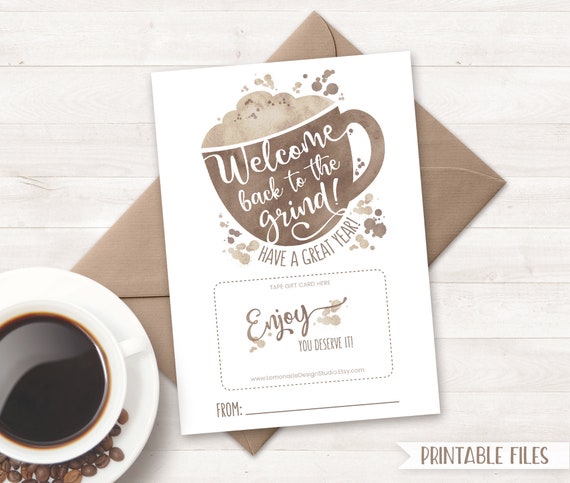 Back to School PRINTABLE Teacher Gift Card Holder, Welcome Back to the ...