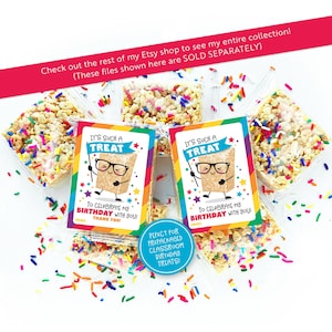 Printable Classroom Birthday Treat Tag Snack Cakes Birthday School ...