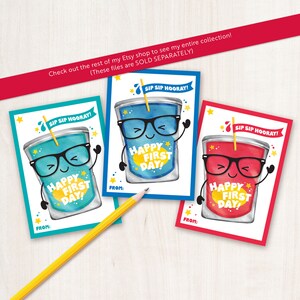 Printable Back to School Supplies Gift Tags for Classroom First Day of ...