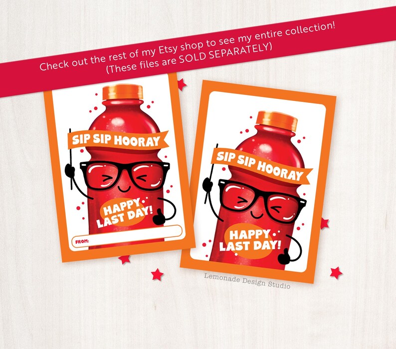Printable Testing Day Drink Tags Sports Drink Tags Sip Hooray Test ...