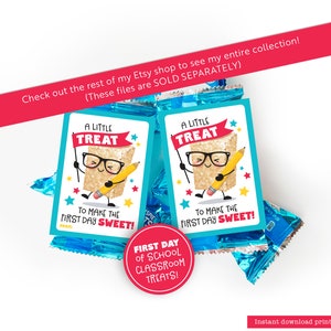 Last Day of School Printable Treat Tag Crispy Rice Treats Classroom ...