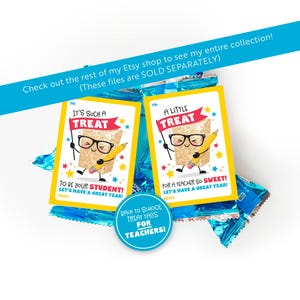 Printable Crispy Rice Treat Tag Encouraging Treat Students Coworker ...