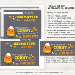 PRINTABLE Halloween Favor Tags, Halloween Tags, Candy Corn Tags ...