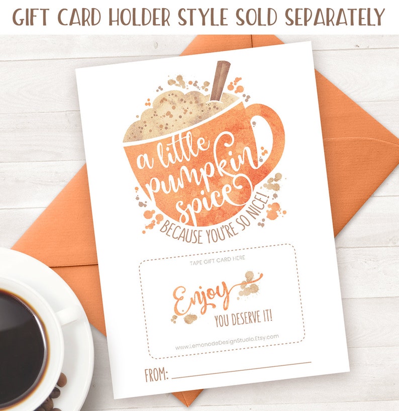 Pumpkin Spice Gift Tags PRINTABLE Fall Gift Tags Fall Favor - Etsy
