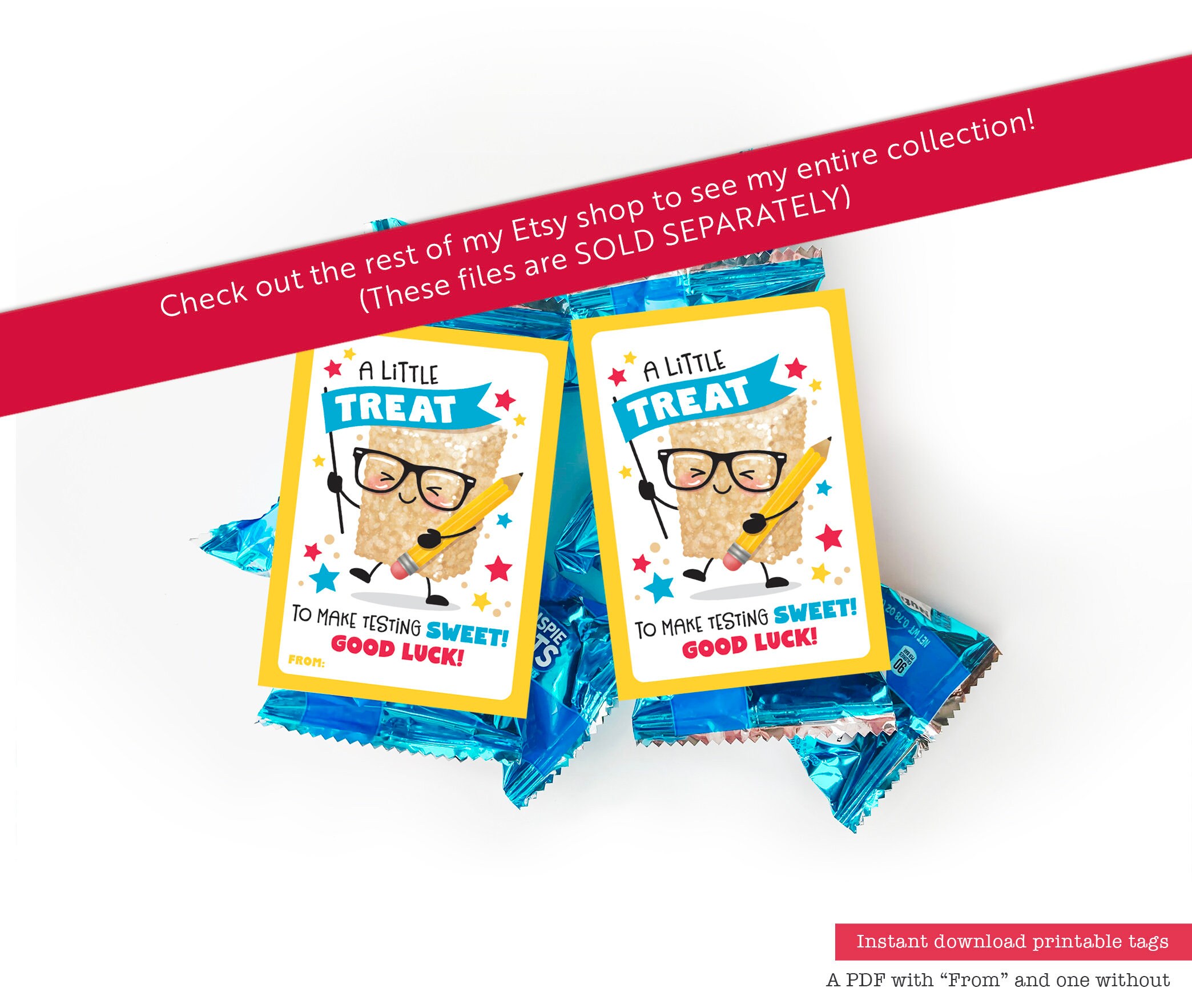 Printable Freeze Pop Good Luck Tags Testing Day Tags Keep Your Cool Ice ...