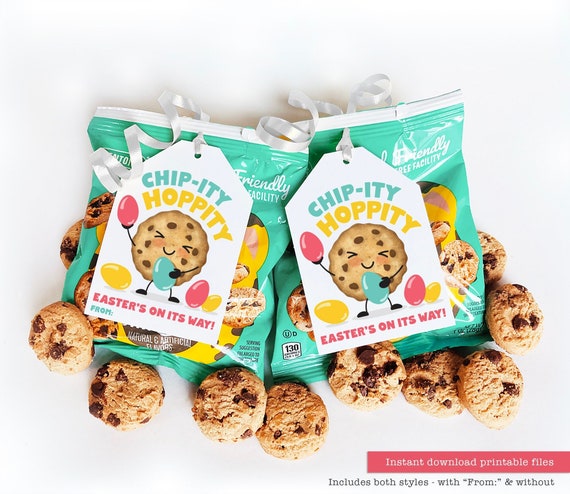 Printable Easter Treat Tags Chip Hooray Cookie Tag Printable Easter ...