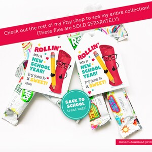 Printable Back to School Supplies Gift Tags for Classroom First Day of ...