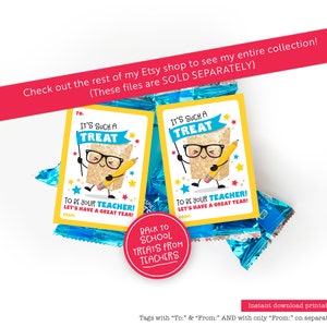 Printable Happy Birthday Treat Tag for Crispy Rice Treats Classroom ...