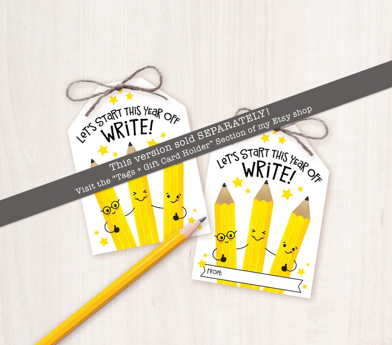 Back to School Printable Gift Tag Classroom First Day of School ...