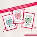 Printable Valentine Tags for Cookies Classroom Chocolate Sandwich ...