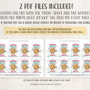 Printable Cookie Tag Chip Chip Hooray We Appreciate You Teacher ...