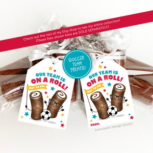 Printable Soccer Team Snack Tag Treat Tag Cookies Cookie Tag Good Luck ...