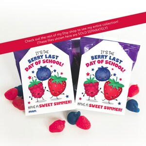 Last Day of School Printable Tag Classroom Treat Tag Teddy Bear Grahams ...