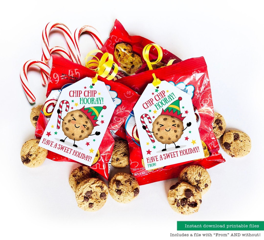 Printable Holiday Treat Tags Classroom Treat Bag Christmas Tags ...