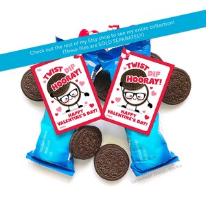 Printable Cookie Birthday Treat Tag Classroom Treat Bag Tag Chocolate ...