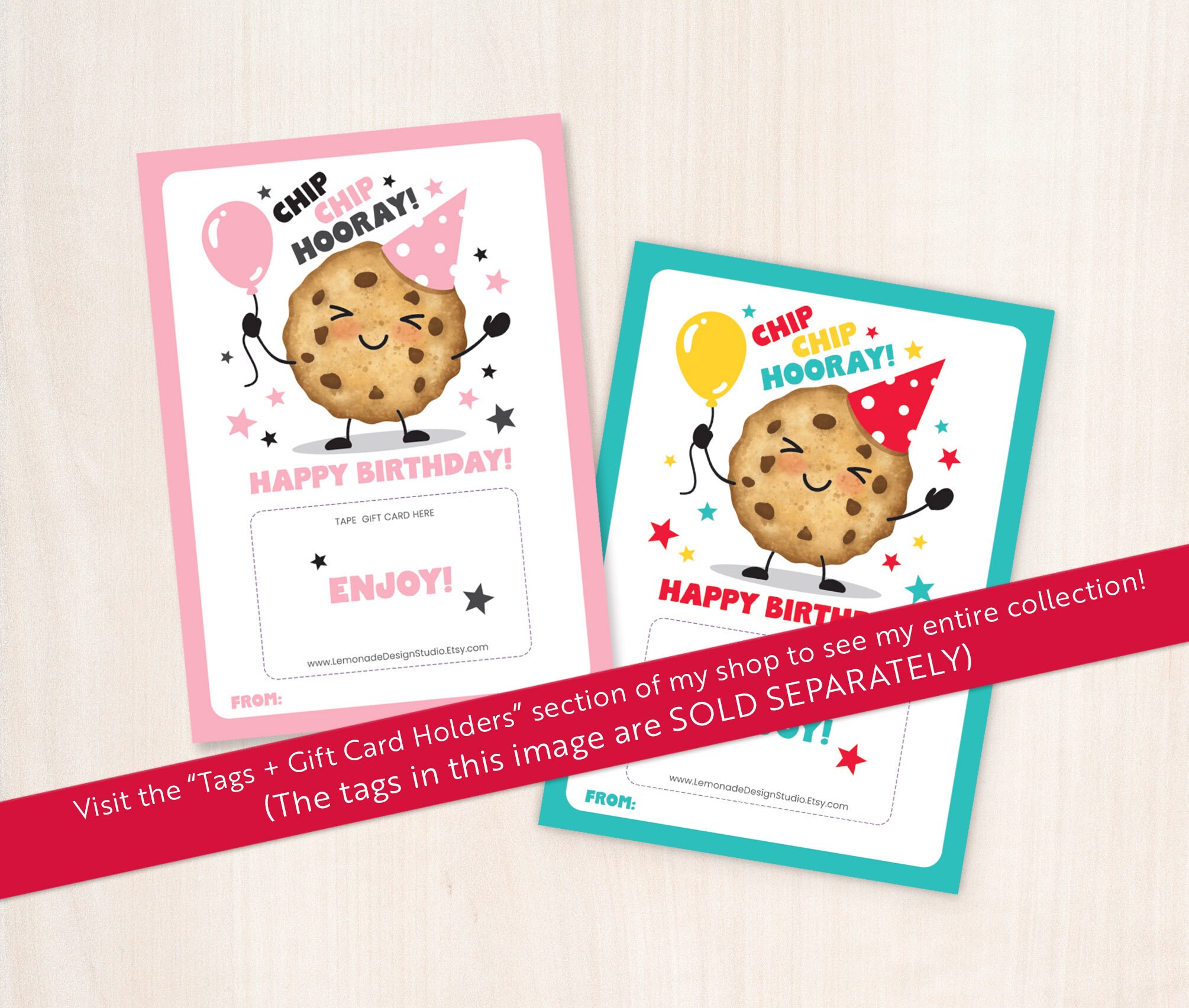 PRINTABLE Valentine Cookie Gift Card Holder for Valentine's Day Gift ...