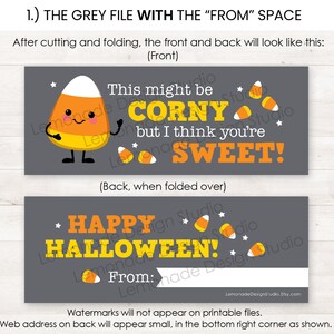 PRINTABLE Halloween Favor Tags, Halloween Tags, Candy Corn Tags ...