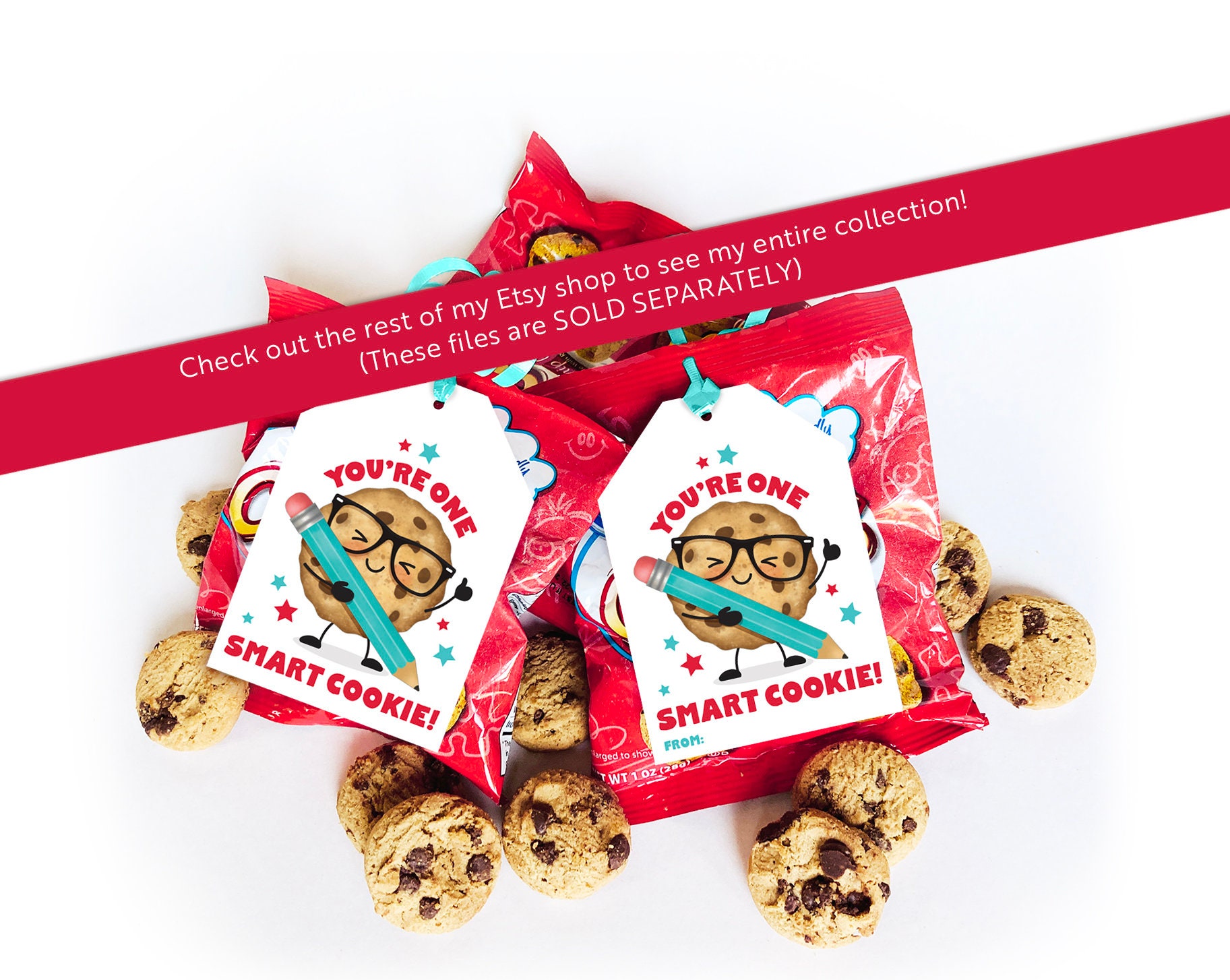 Back to School Treat Tags Printable Cookies Happy First Day of School ...