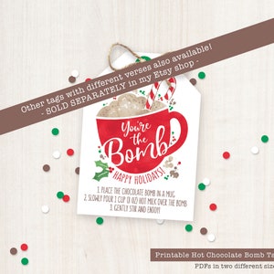 PRINTABLE Christmas Coffee Gift Tags Teacher Gift Tags | Etsy