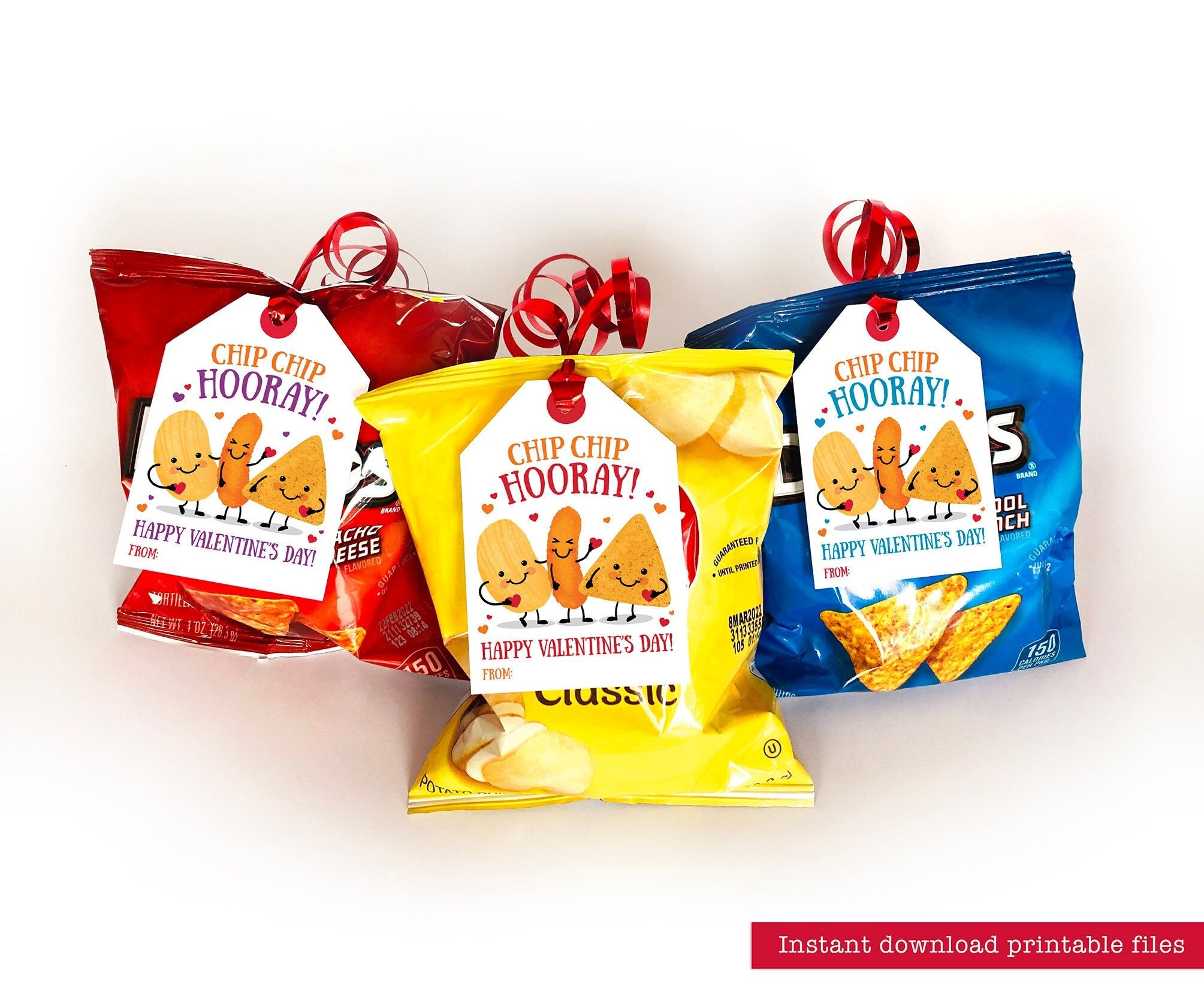 Kids Valentines Kids Valentine Cards Chip Hooray Valentine Tags ...